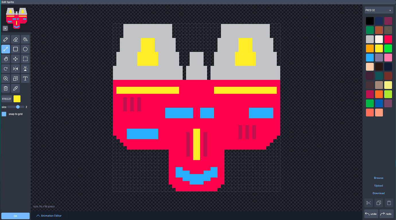 How I draw pixel sprites, big and small! - Examples & Tutorials ...