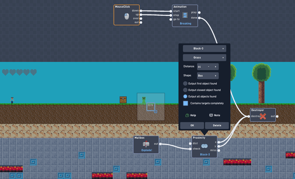 Proximity Bomb Example Help Request - Help Requests - Flowlab Community