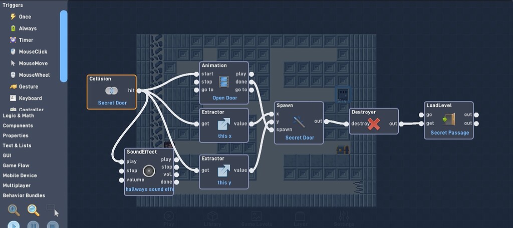 Openng secret Door - Help Requests - Flowlab Community