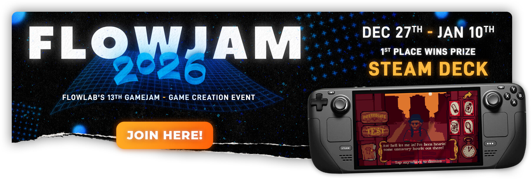 🏆 Winter Flowjam '26 Gamejam! Win a Steam Deck! - Announcements - Flowlab Community