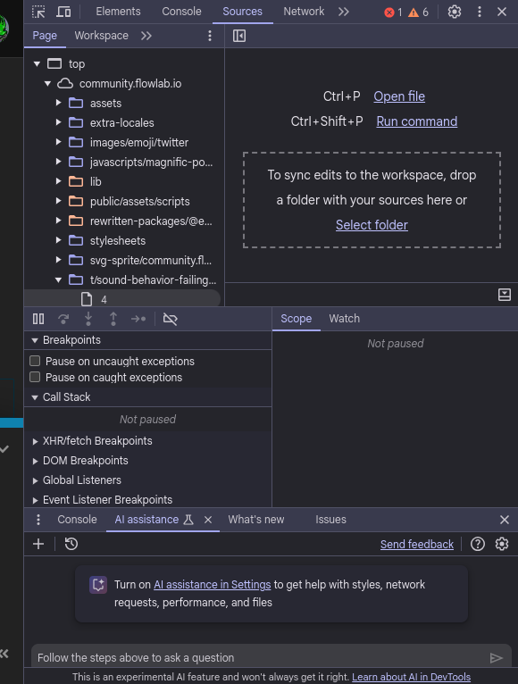 Sound Behavior Failing to Load Visualizer - Bug Reports - Flowlab Community